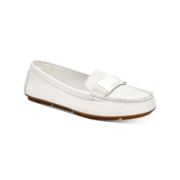 Calvin Klein | Shoes | Calvin Klein Womens White Snakeskin Print Gel ...